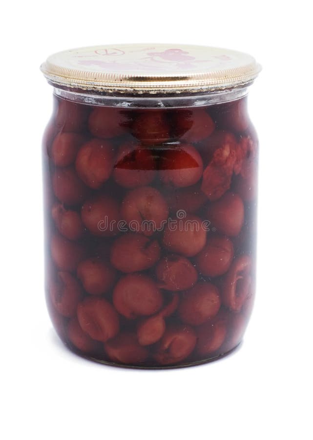Canned cherry stock image. Image of canned, syrup, meal - 18952157