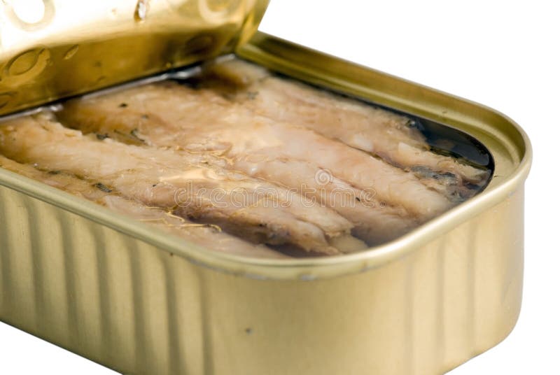 Canned Sea Fish, Mackerel Fillets in Tomato Served with Peppers and Bay ...