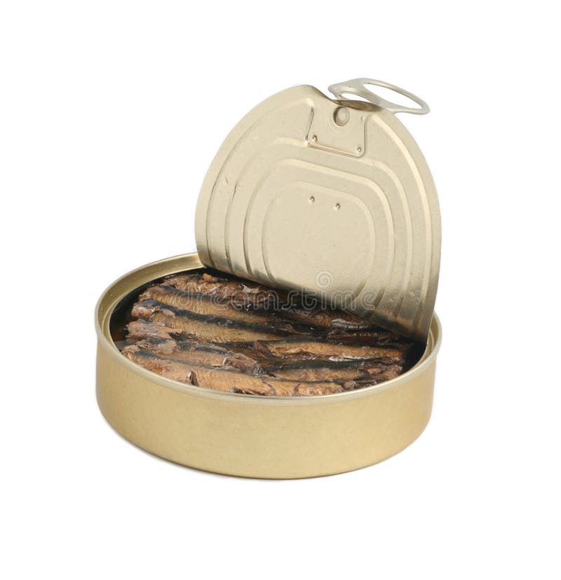 Canned Fish in Tomato Sauce Stock Photo - Image of cylinder, open: 29138314