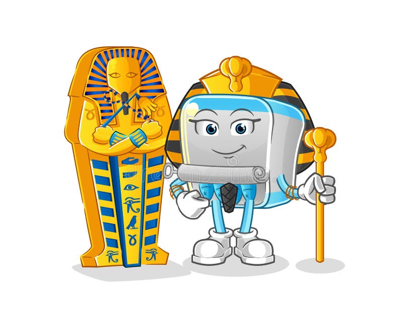 Canned Fish Ancient Egypt Cartoon. Cartoon Mascot Vector Stock Vector ...