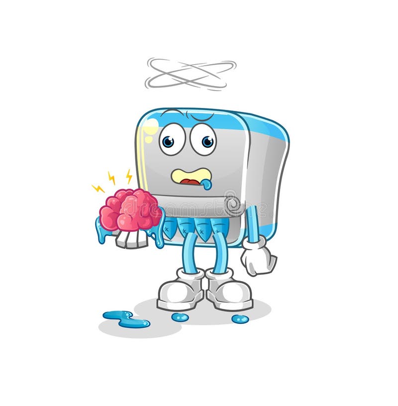 Canned Fish No Brain Vector. Cartoon Character Stock Vector ...