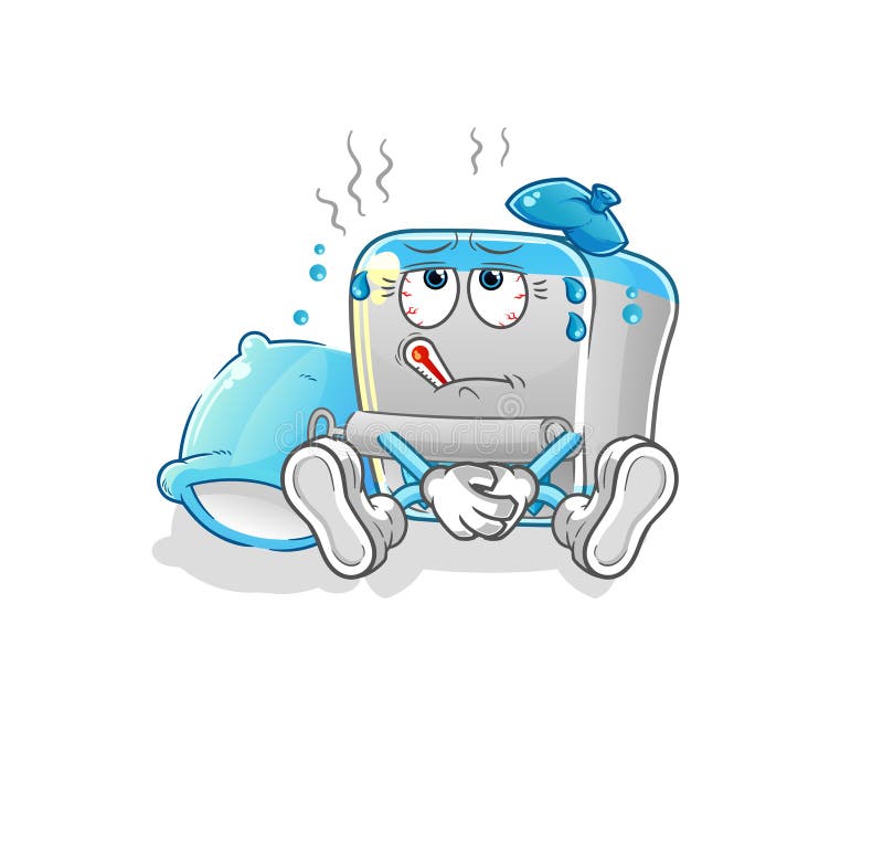 Canned Fish Sick Vector. Cartoon Character Stock Vector - Illustration ...