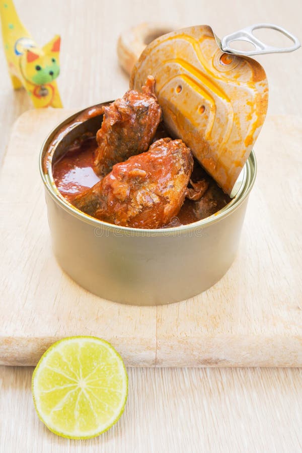 Canned Fish in Tomato Sauce Stock Image - Image of dinner, cookery ...