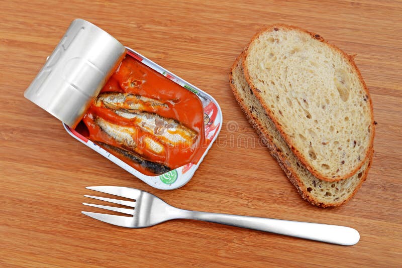 Canned fish stock photo. Image of storage, tomatoes, snack - 41385120