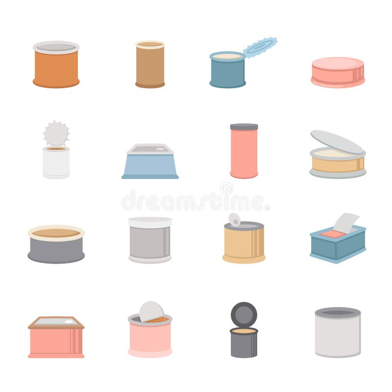 Groceries Canned Goods Cartoon Stock Illustrations – 120 Groceries ...