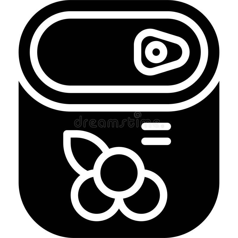 Canned Fruit Icon, Bakery and Baking Related Vector Stock Vector ...