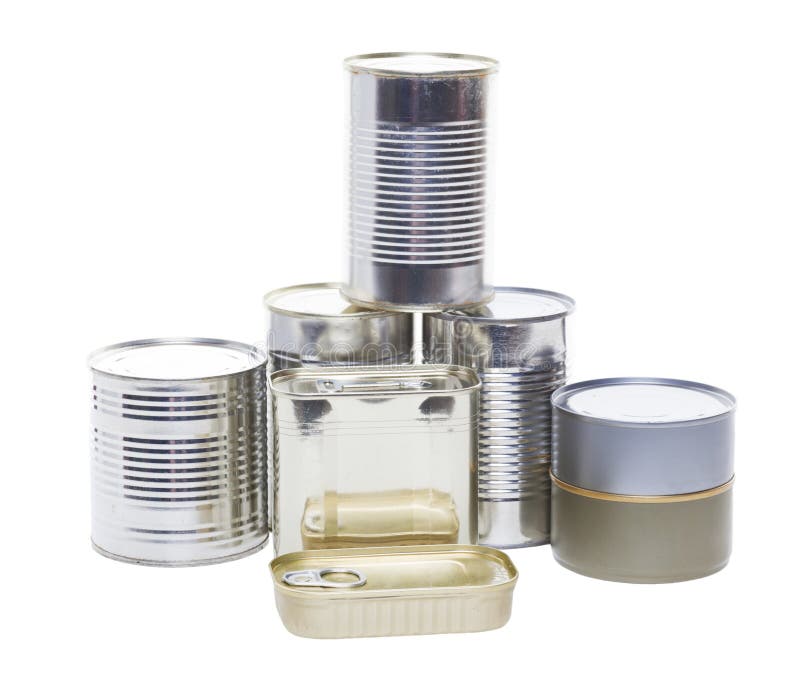 Canned Goods stock photo. Image of isolated, meat, background - 18969826