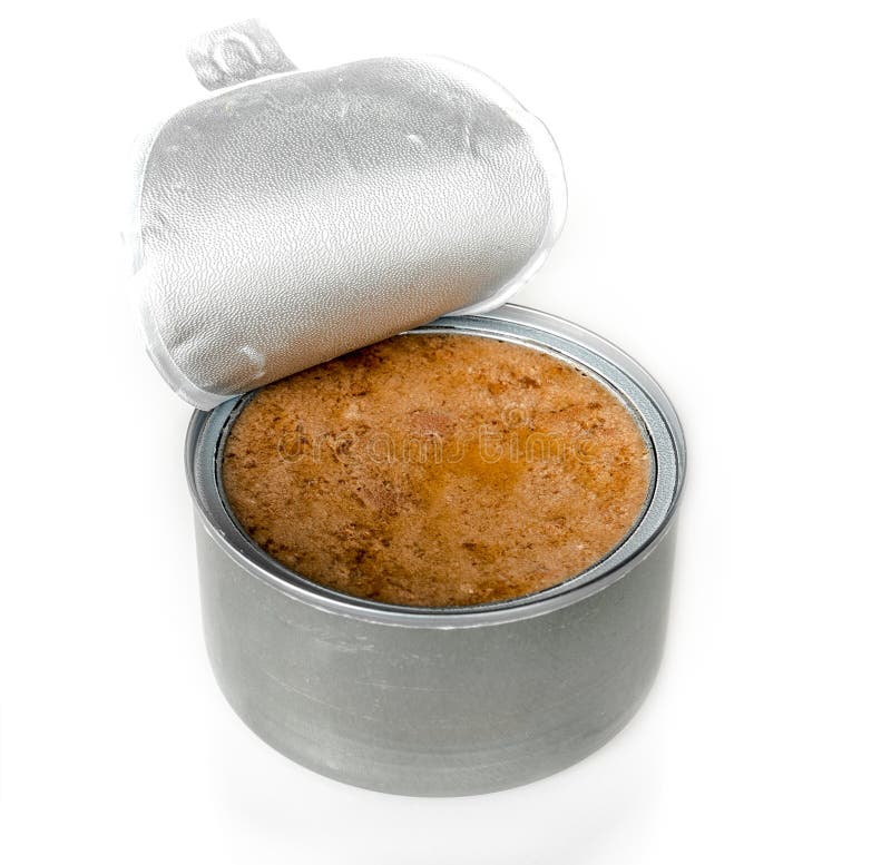 Canned meat stock image. Image of provisions, opened - 49710145