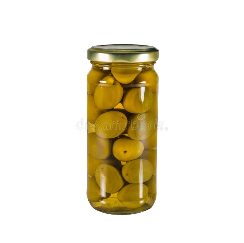 Canned Olives in a Glass Jar. Stock Image - Image of marinated, olives ...