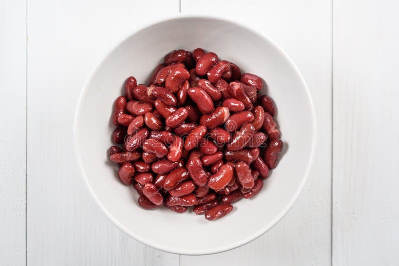 Canned Red Kidney Beans in Bowl Stock Photo - Image of close, beans ...