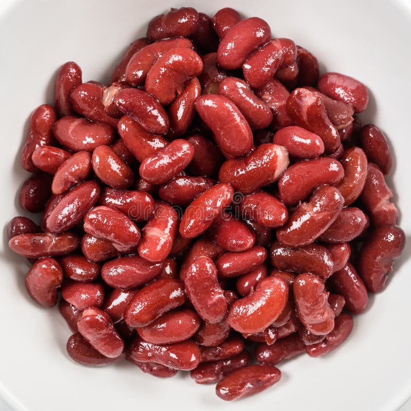 Canned Red Kidney Beans in Bowl Stock Photo - Image of bowl, color ...