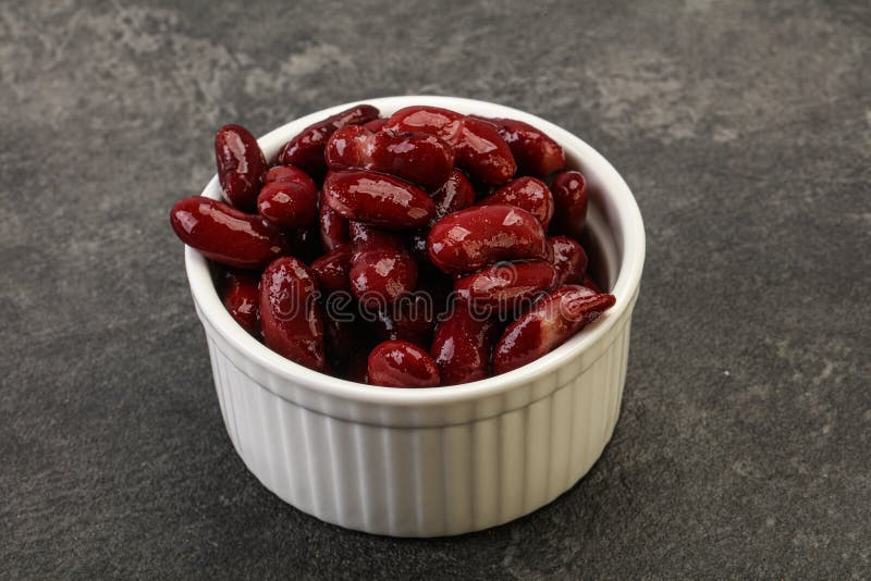 Canned Red Kidney in the Bowl Stock Image - Image of baked, kidney ...