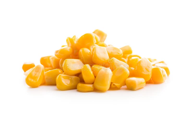 Canned Sweet Corn in Opened Tin Can, Top View. Stock Photo - Image of ...