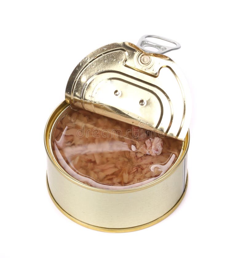 Canned tuna in a tin. stock photo. Image of healthy, breakfast - 40917800