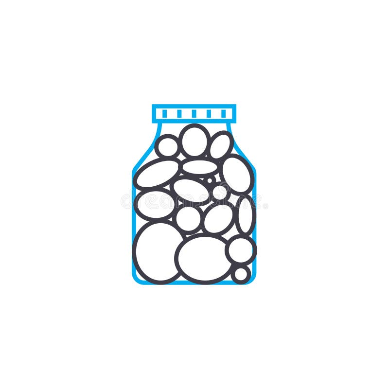 Canned Goods Line Icon Concept. Canned Goods Flat Vector Symbol, Sign ... Canned Goods Line Icon Concept. Canned Goods Flat Vector Symbol, Sign ...
