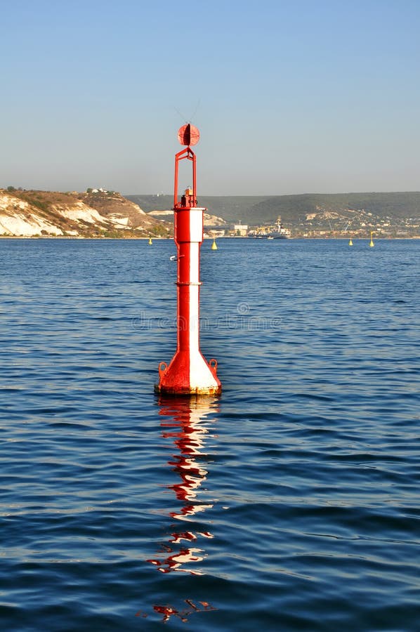 Cannel marker stock image. Image of shipping, lifebuoy - 31759425