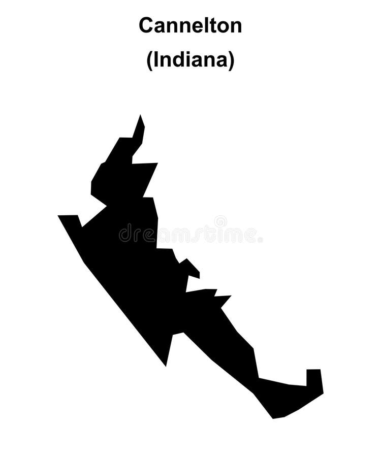Cannelton Outline Map Stock Illustrations – 3 Cannelton Outline Map ...