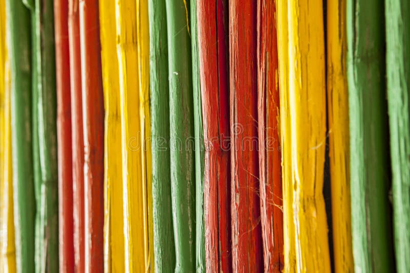 Fond En Bois Jaune Rouge Vert De Feuille (style De Reggae) Image stock ...
