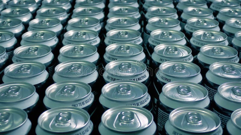 Canning Factory Rows of Cans Stock Video - Video of cold, production ...