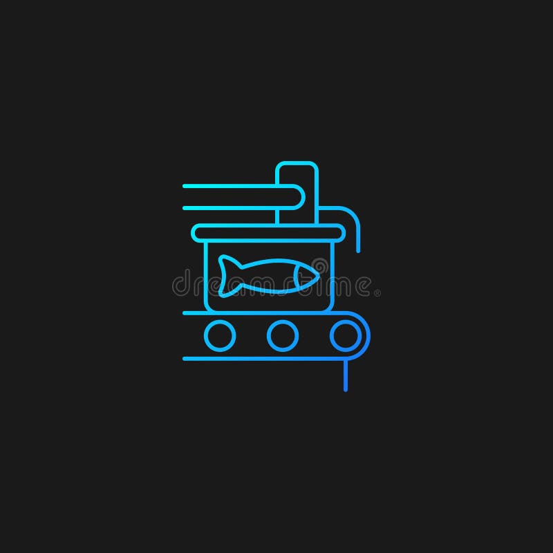 Canning Gradient Vector Icon for Dark Theme Stock Vector - Illustration ...