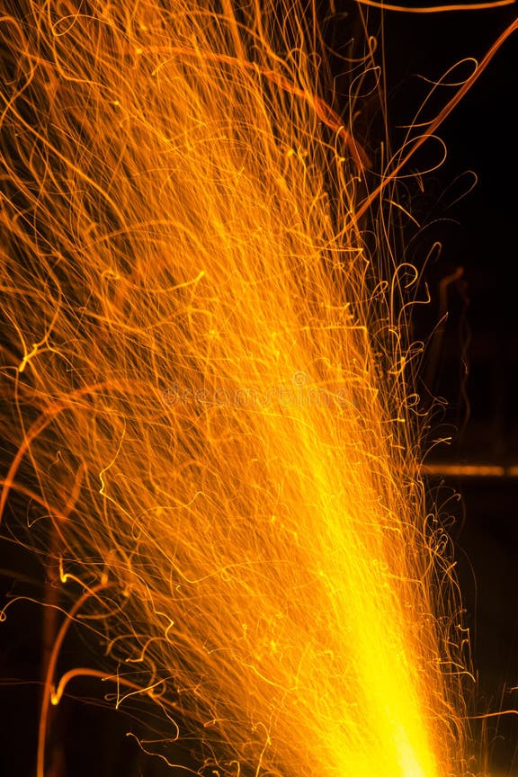 Cannon fuse burning stock photo. Image of burning, sparking - 81952464