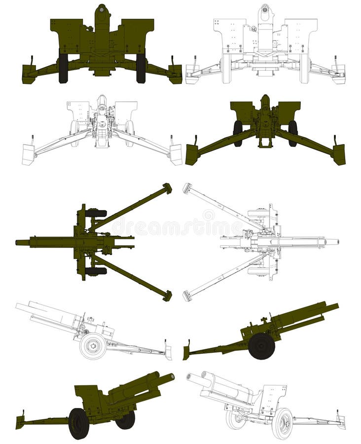 Military Howitzer Stock Illustrations – 973 Military Howitzer Stock ...