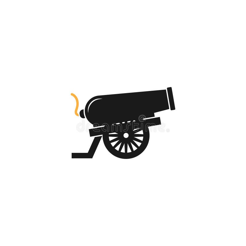 Cannon Icon Design Template Vector Isolated Stock Vector - Illustration ...