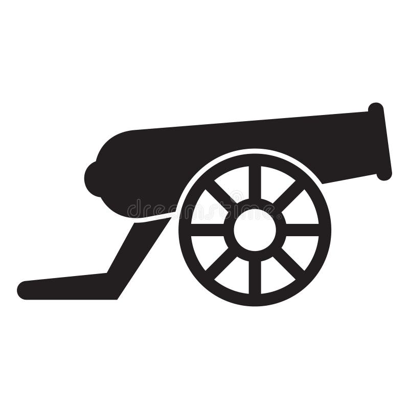 Cannon Icon. War, Weapon Icon Vector Image Stock Vector - Illustration ...