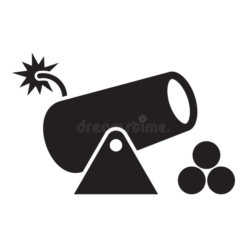 Cannon Icon. War, Weapon Icon Vector Image Stock Vector - Illustration ...