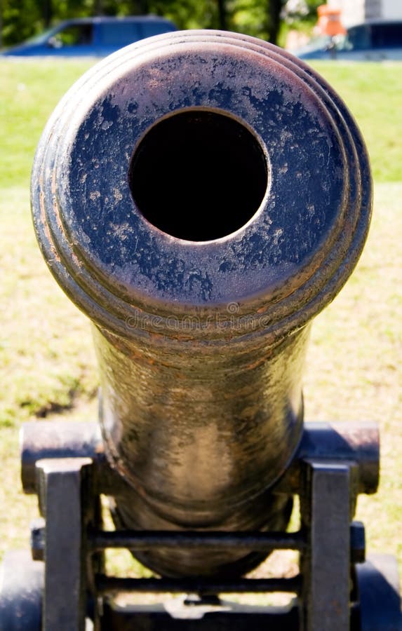 Red cannon stock photo. Image of firearm, isolated, fire - 43310130