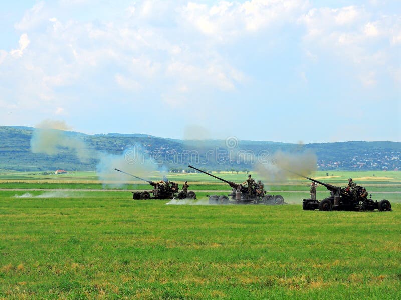 Cannon shot stock image. Image of weapon, fire, cannon - 79038843