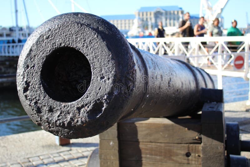 Cannon editorial stock image. Image of town, waterfront - 121495144