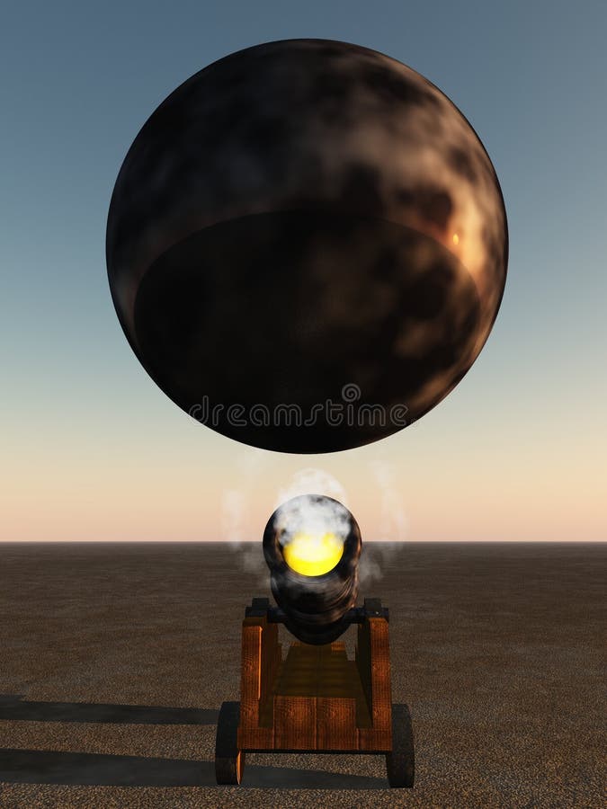Cannonball stock illustration. Illustration of fire, shoot - 11507901