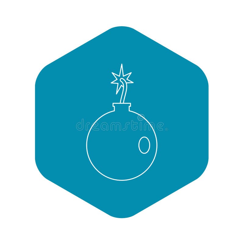 Cannonball icon white stock vector. Illustration of blast - 96416449