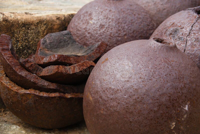 Cannonballs stock photo. Image of ball, antique, round - 83338818