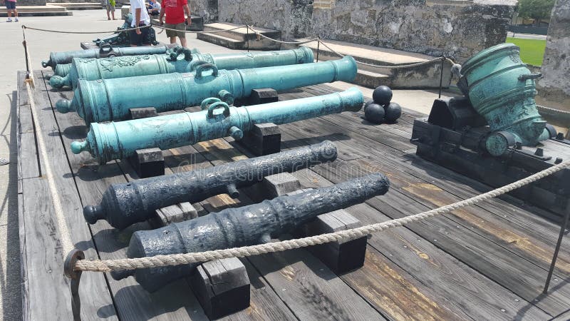 Cannons editorial photo. Image of bunch, used, display - 73298031