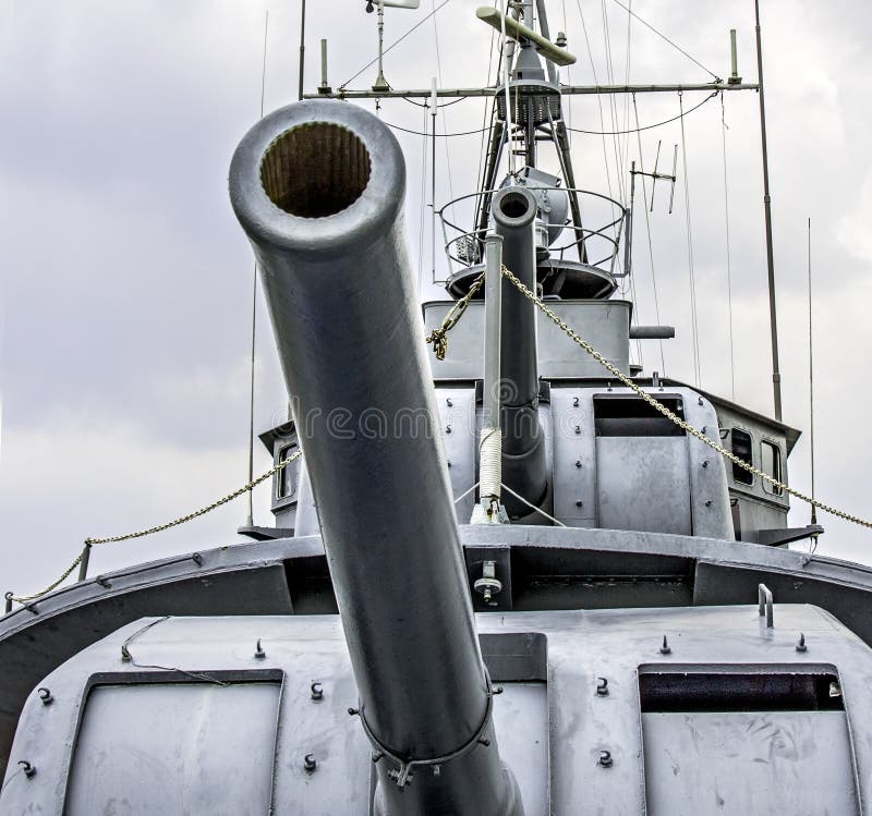 Cannons on the warship stock photo. Image of front, nautical - 92392414