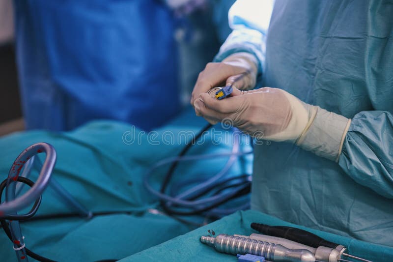 Cannula in the Surgery Room Stock Photo - Image of assisting, operation ...