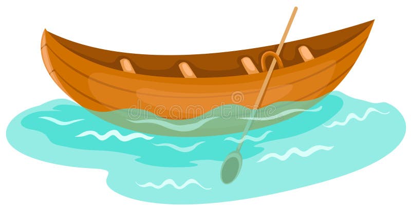 Canoa ilustración del vector. Ilustración de vela, aislado - 13685190