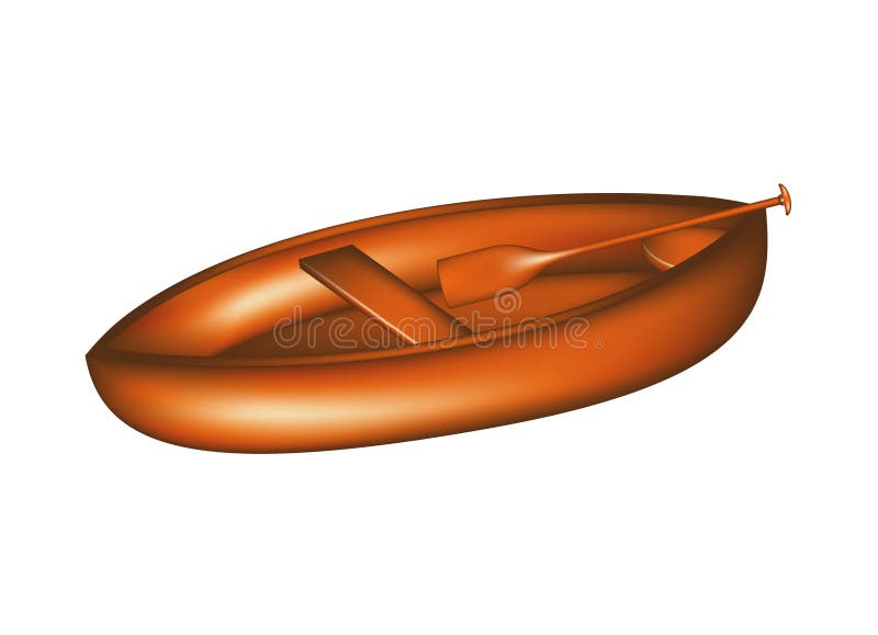 Canoa ilustración del vector. Ilustración de canoa, aislado - 56931665