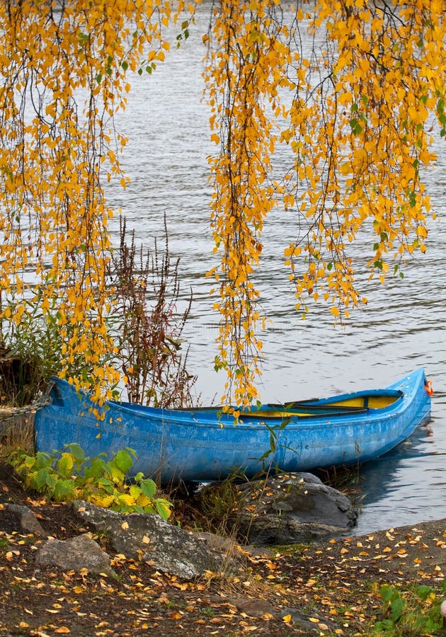 Canoe. stock image. Image of recreation, leaves, outdoors - 27255489