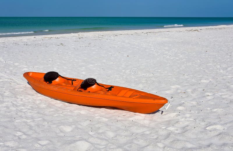 Canoe on Beach stock photo. Image of kayak, relax, maria - 54695962