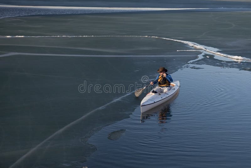 Paddling a Decked Expedition Canoe on Lakes and Rivers in Colorado ...
