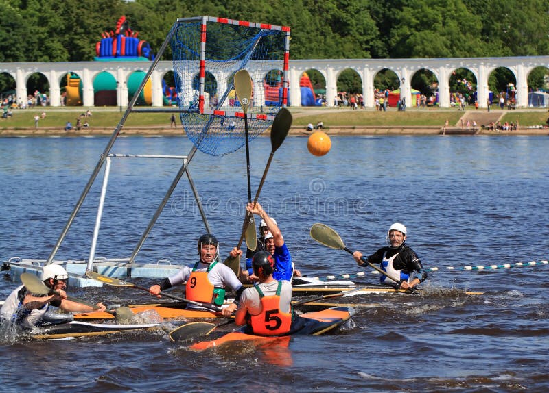 Canoe polo editorial image. Image of competition, equipment - 25663400