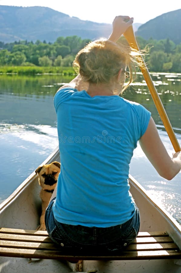 Canoe Ride stock image. Image of outside, paddle, girl - 2658745