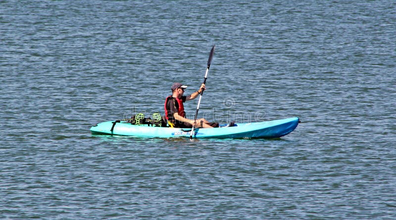 Canoeist in boat race editorial stock photo. Image of seaside - 25840308