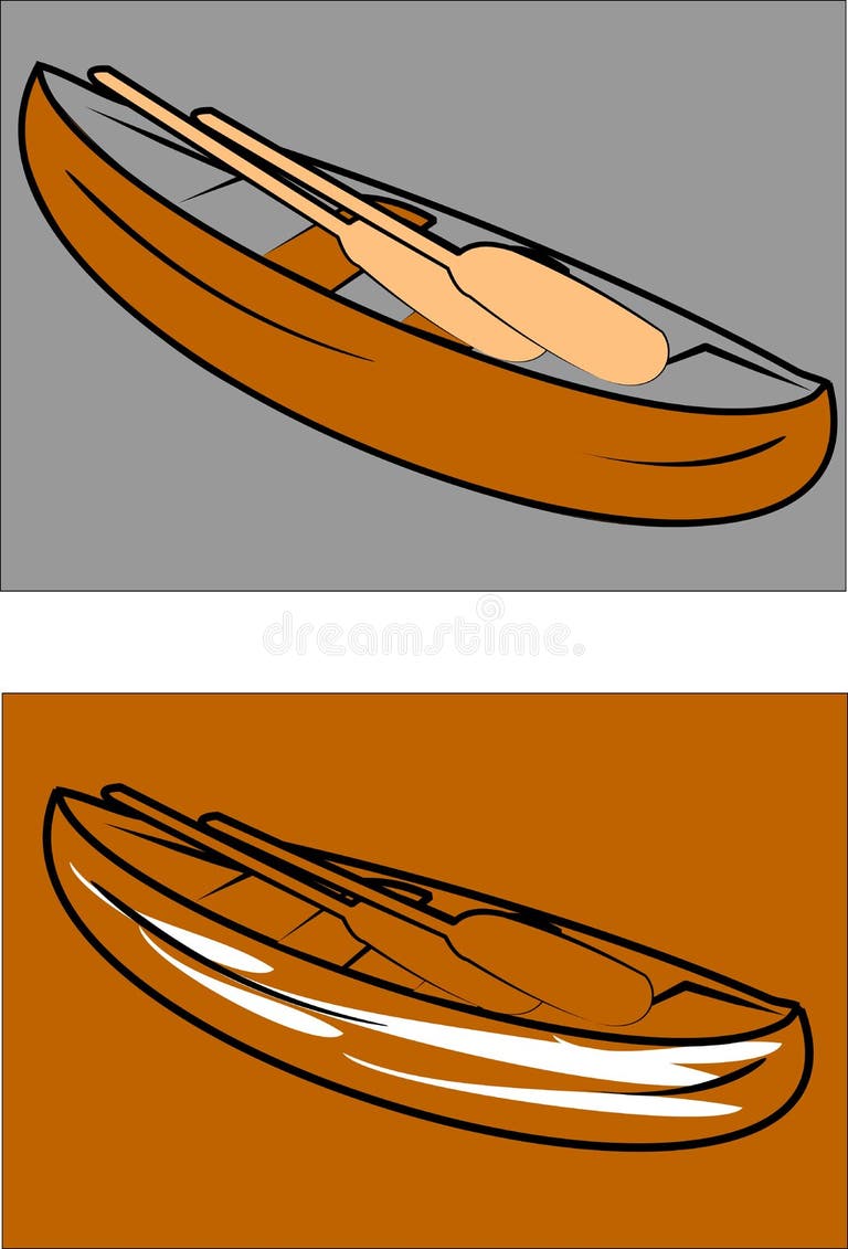 Paddling Canoes Stock Illustrations – 51 Paddling Canoes Stock ...
