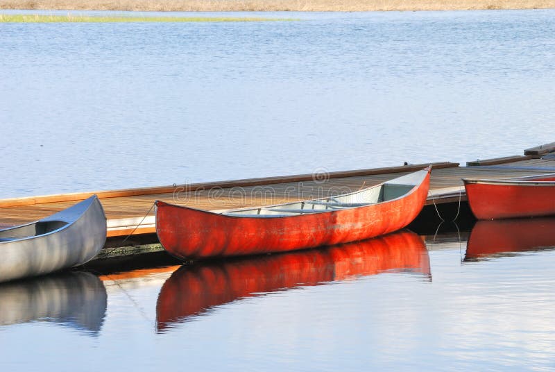 Canoes stock photo. Image of reflection, canoing, water - 29392008