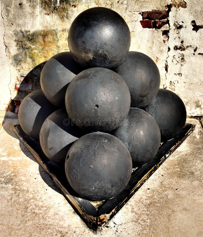 Canon Balls stock photo. Image of canon, west, masonry - 35628776