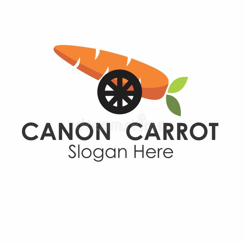 Canon Carrot Logo Design Vector Stock Illustration - Illustration of ...